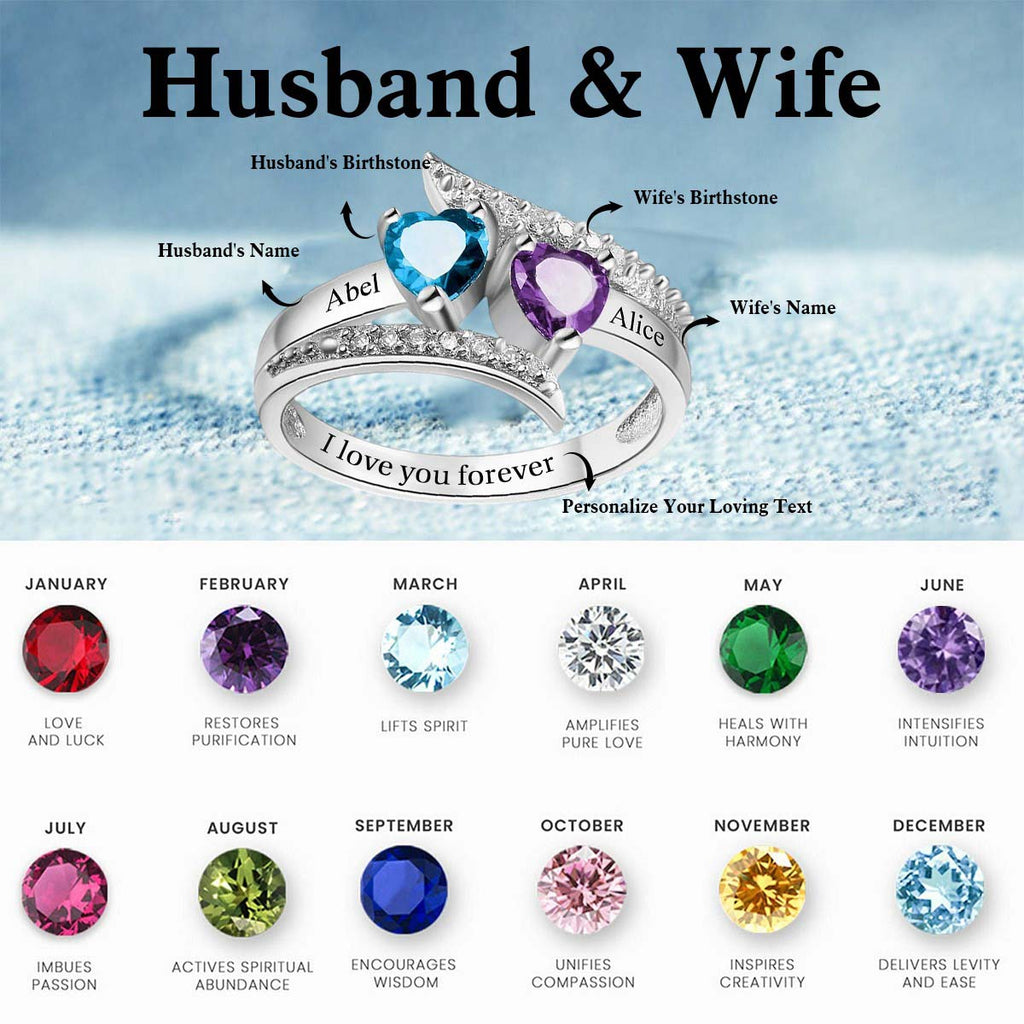Promise rings with birthstones store
